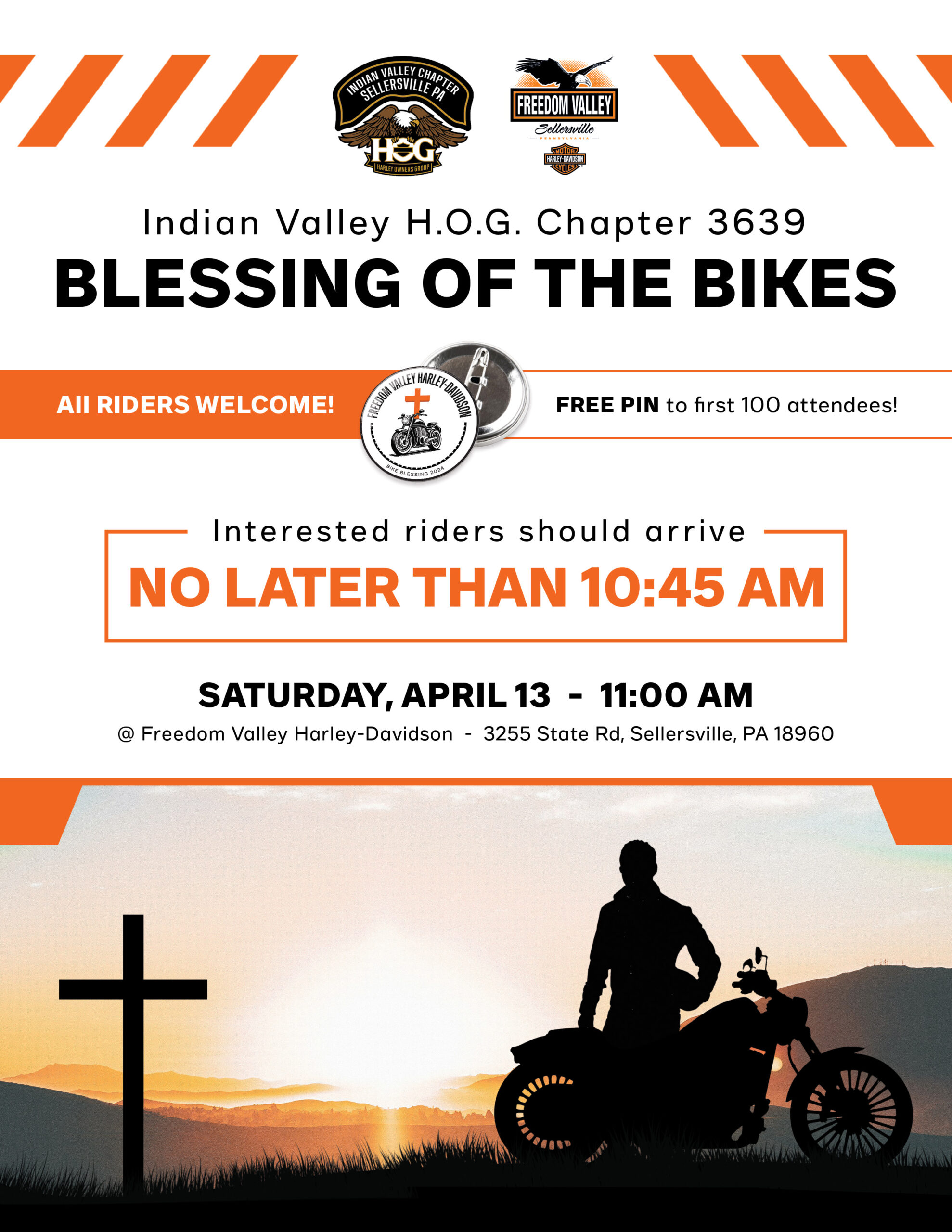 Blessing of the bikes – Indian Valley H.O.G.
